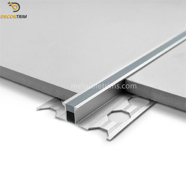 10mm Satin Expansion Joint Profile อลูมิเนียมอัลลอยด์ 6063 วัสดุ