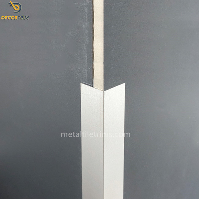 1 มม ความหนา Tile อลูมิเนียม Trim Edge Wall Corner Protector Strips แมทเงิน
